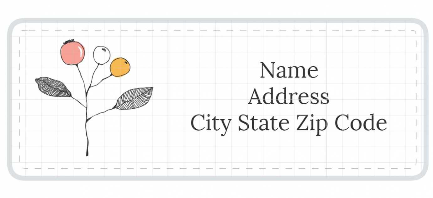 Template For Address Labels In Word