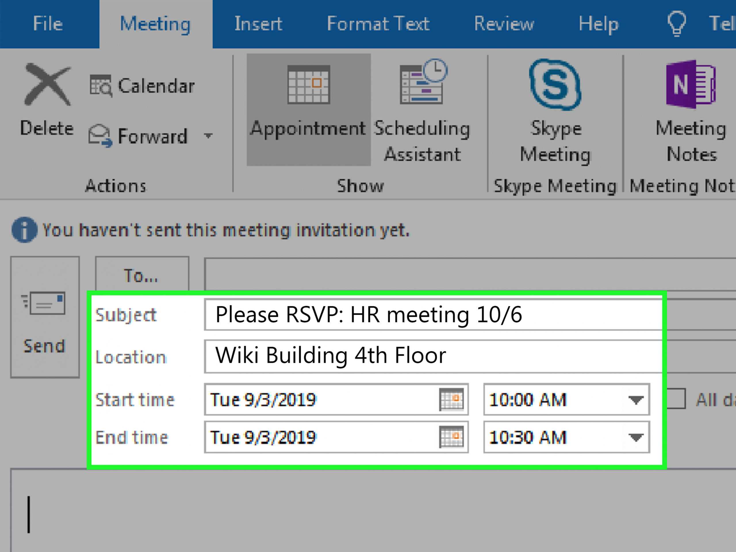 3 Ways To Write An Email For A Meeting Invitation Wikihow For Outlook