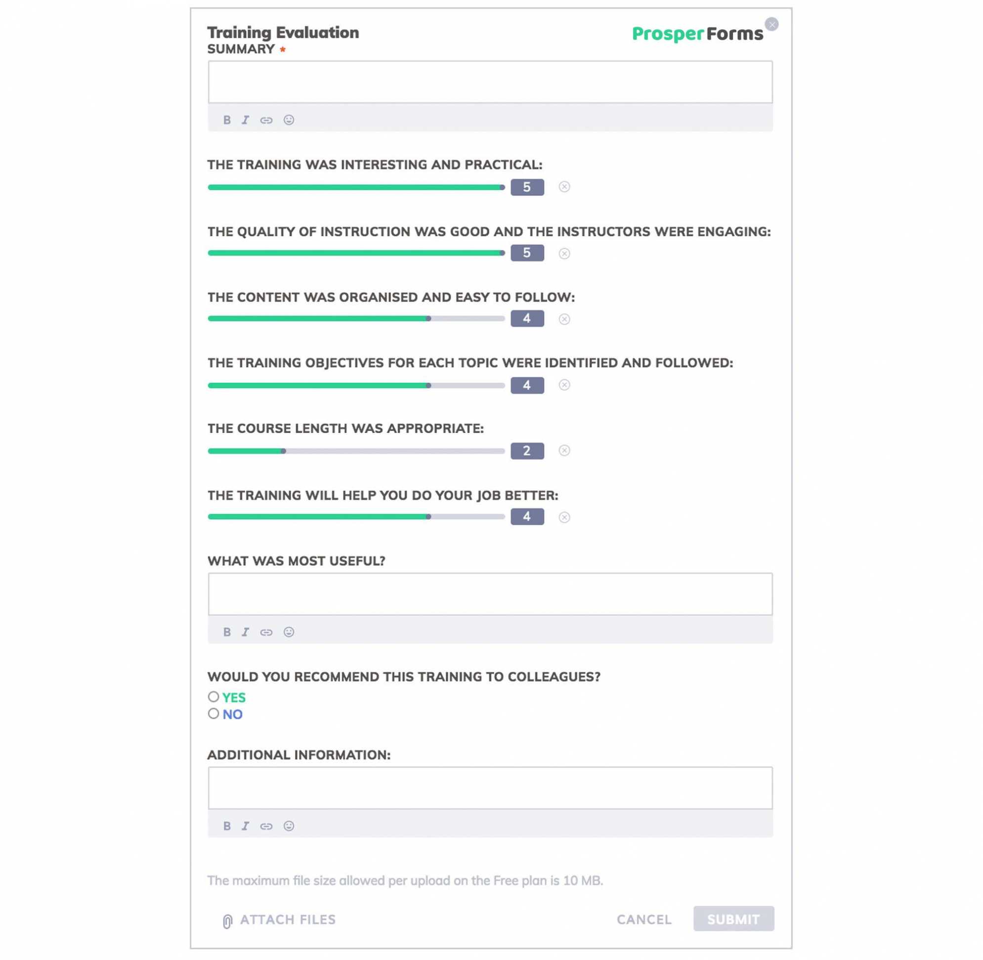 How To Create A Training Evaluation Form - Printable Forms Free Online