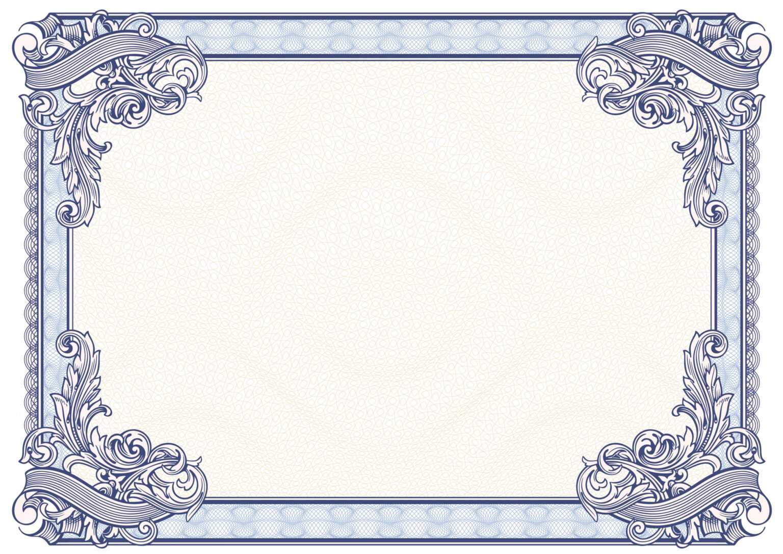 Free Printable Certificate Border Templates
