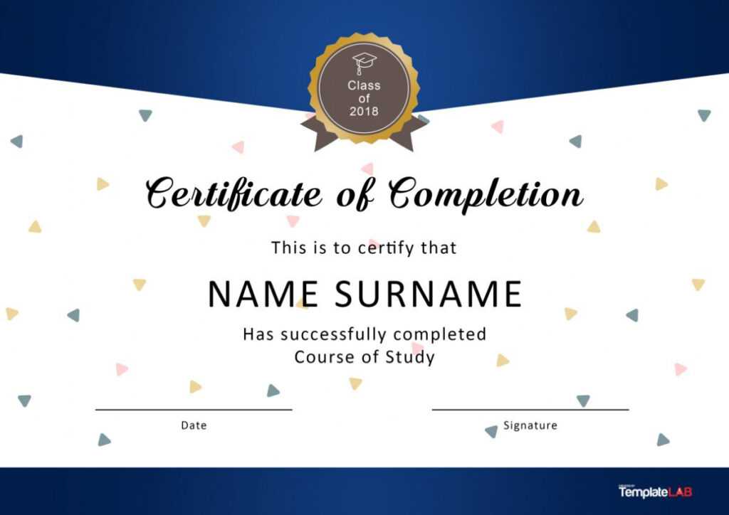 40 Fantastic Certificate Of Completion Templates Word Within Blank 