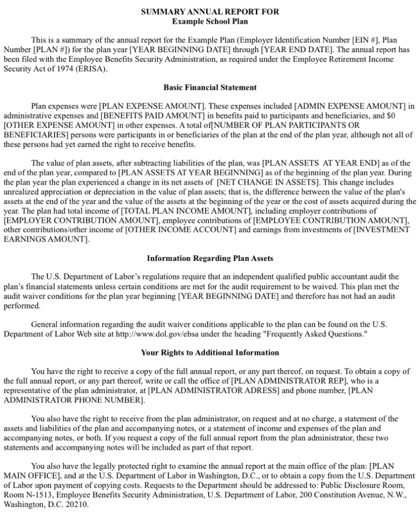 401K Summary Annual Report Everything You Need To Know For Summary Annual Report Template 