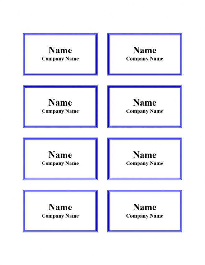 Free Name Label Templates