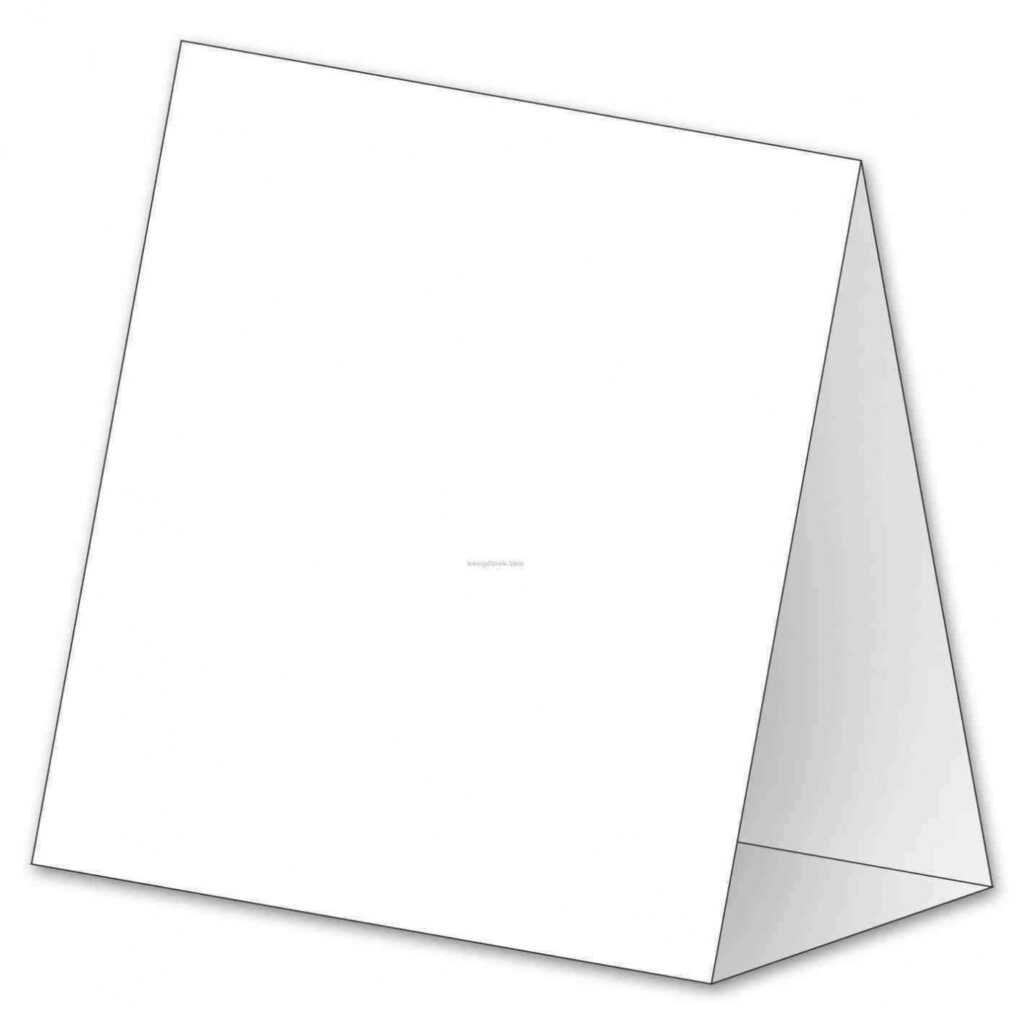 Blank Tent Card Template