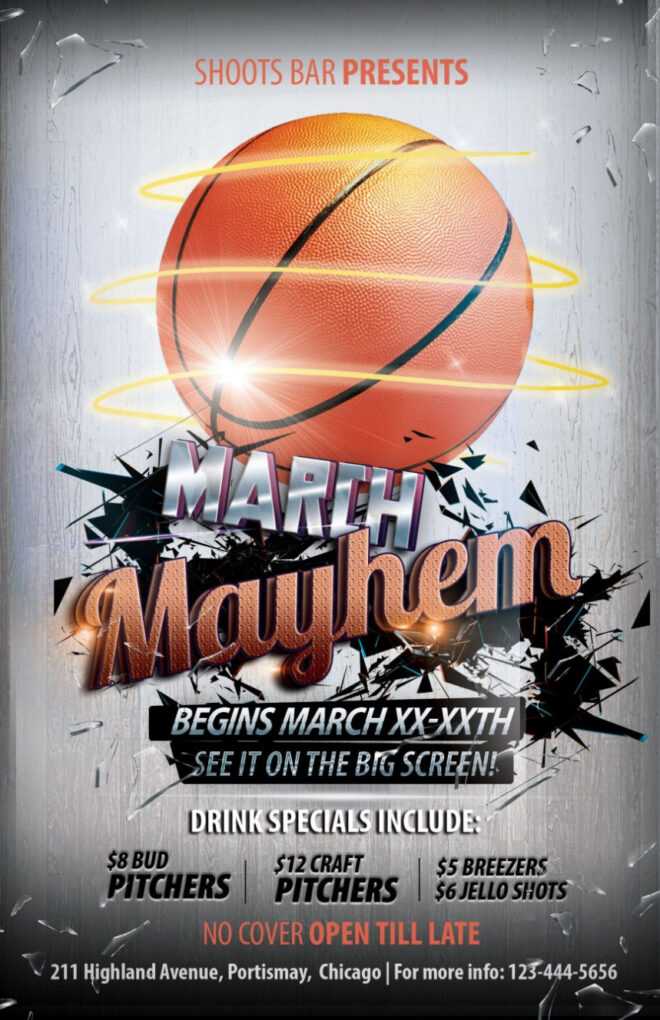 3 On 3 Basketball Tournament Flyer Template