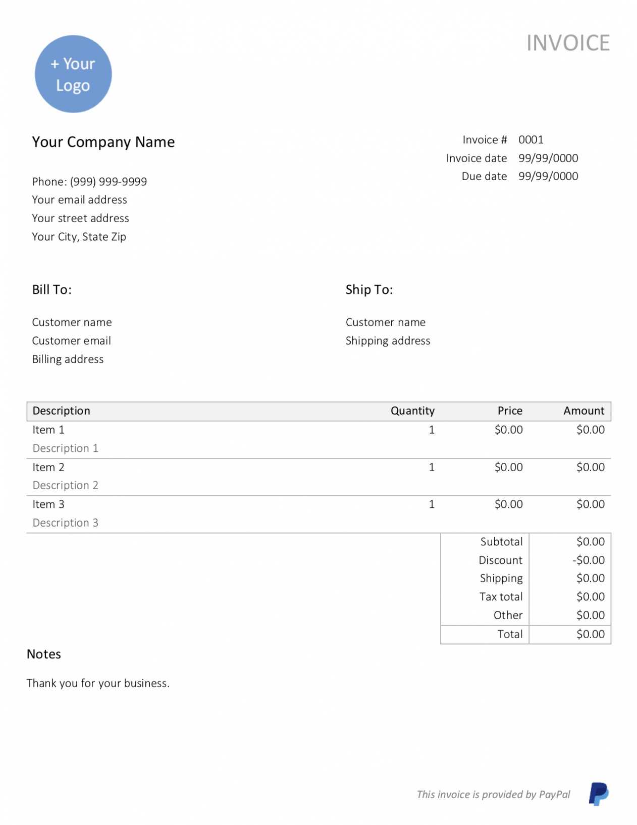 How To Write A Invoice Template