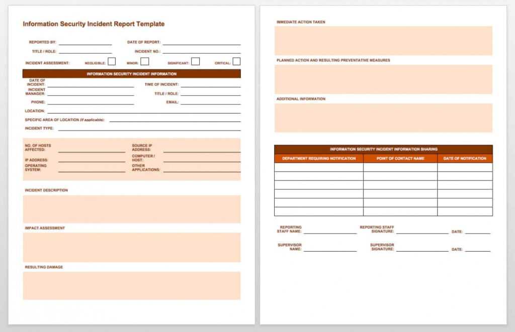 Incident Summary Report Format Great Professional Template Design incident-summary-report-format-great-professional-template-design