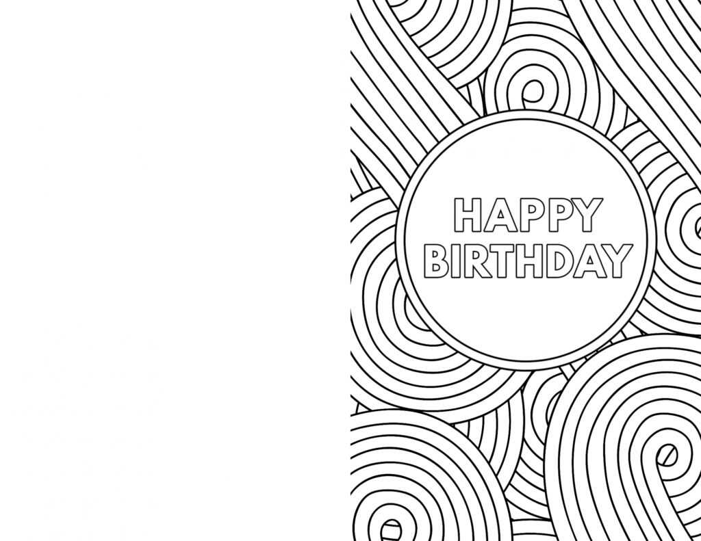 Foldable Birthday Card Template Word Great Professional Template Design