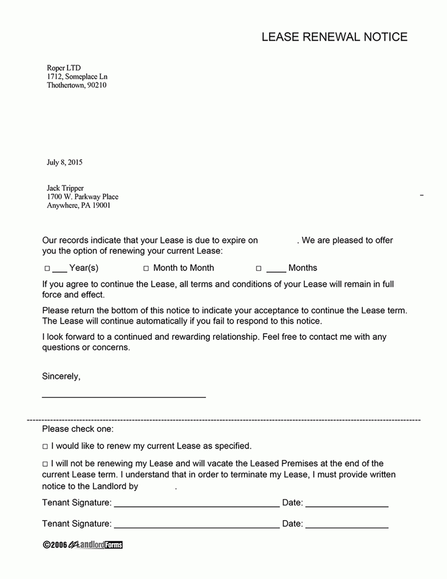 Renewal Of Tenancy Agreement Letter Template Uk Great Professional 