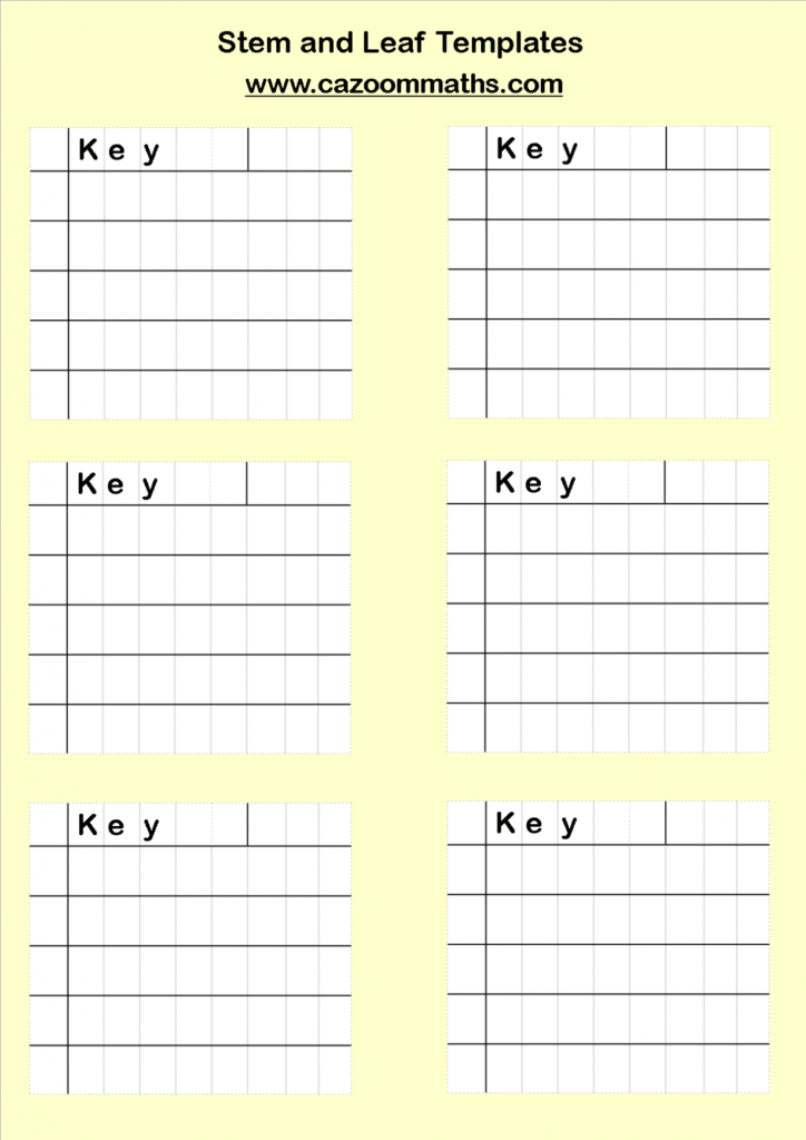 Blank Stem And Leaf Plot Template Blank Stem And Leaf Plot Template