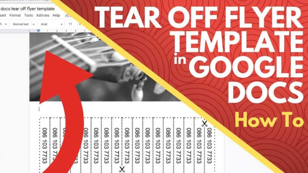 Flyer With Tear Off Tabs Template Open Office Great Professional 