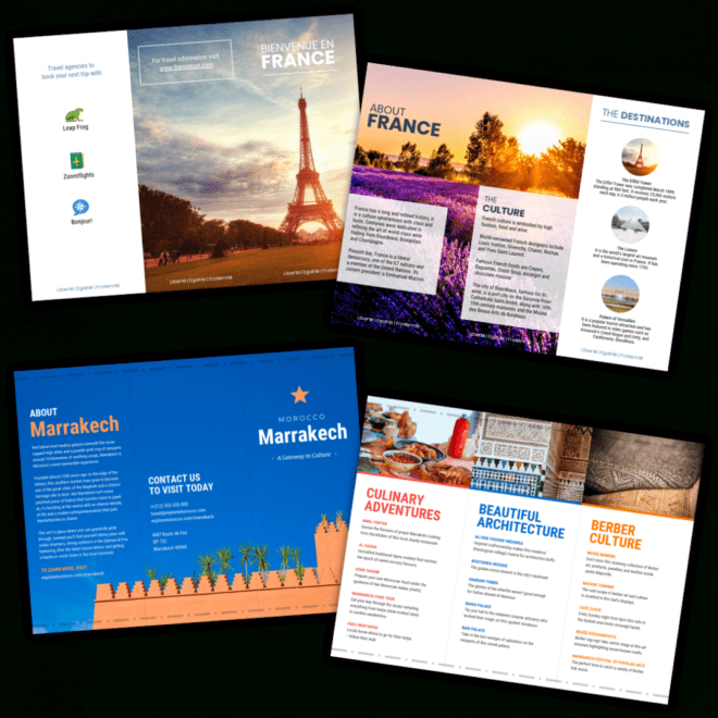 Travel Guide Brochure Template